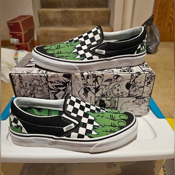 Vans | Shoes | Vans X Hulk Slip On | Poshmark